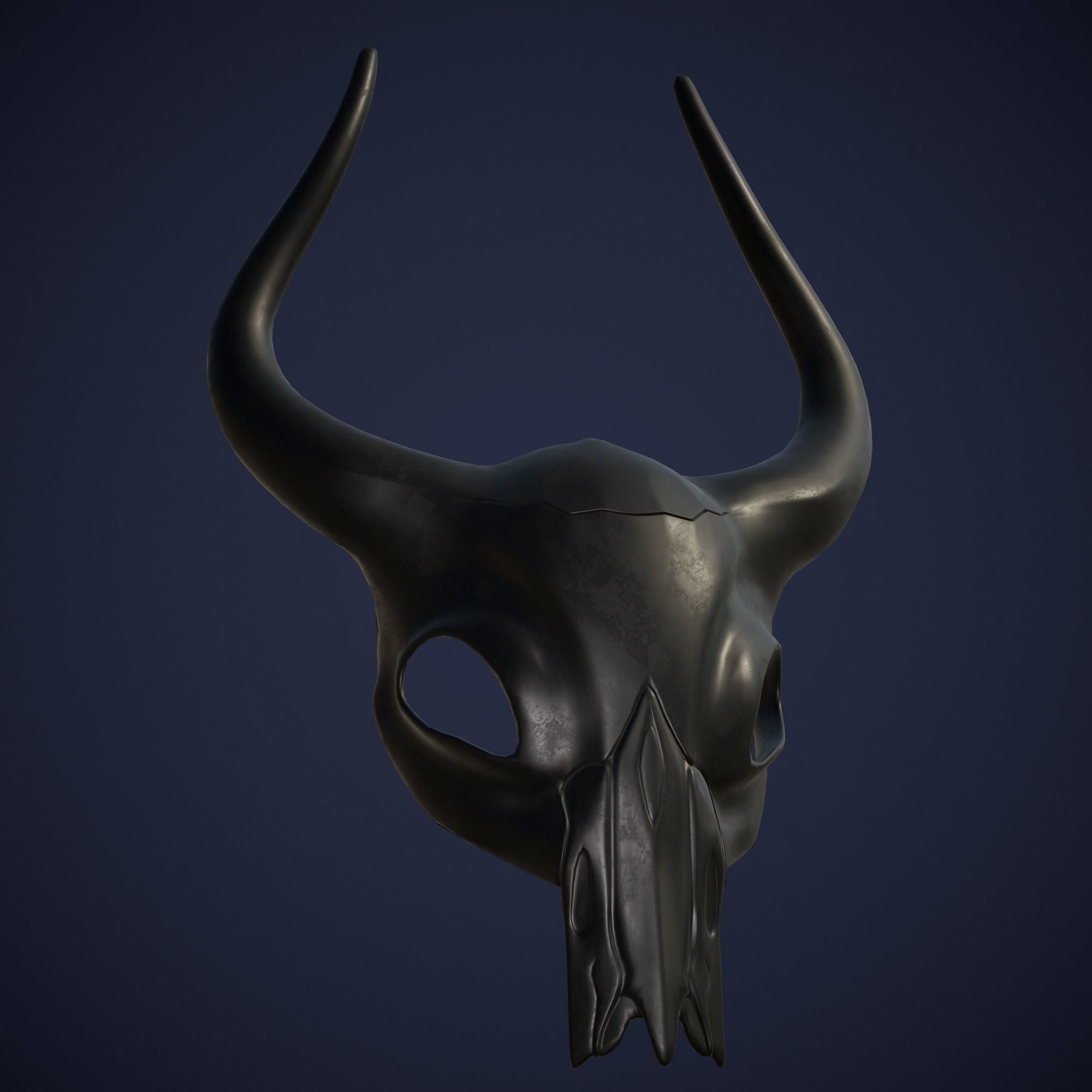 3D model Horned bone mask VR / AR / low-poly | CGTrader