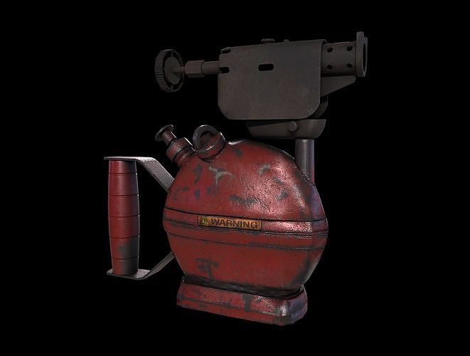 Gas Gun Lowpoly 3D model | CGTrader