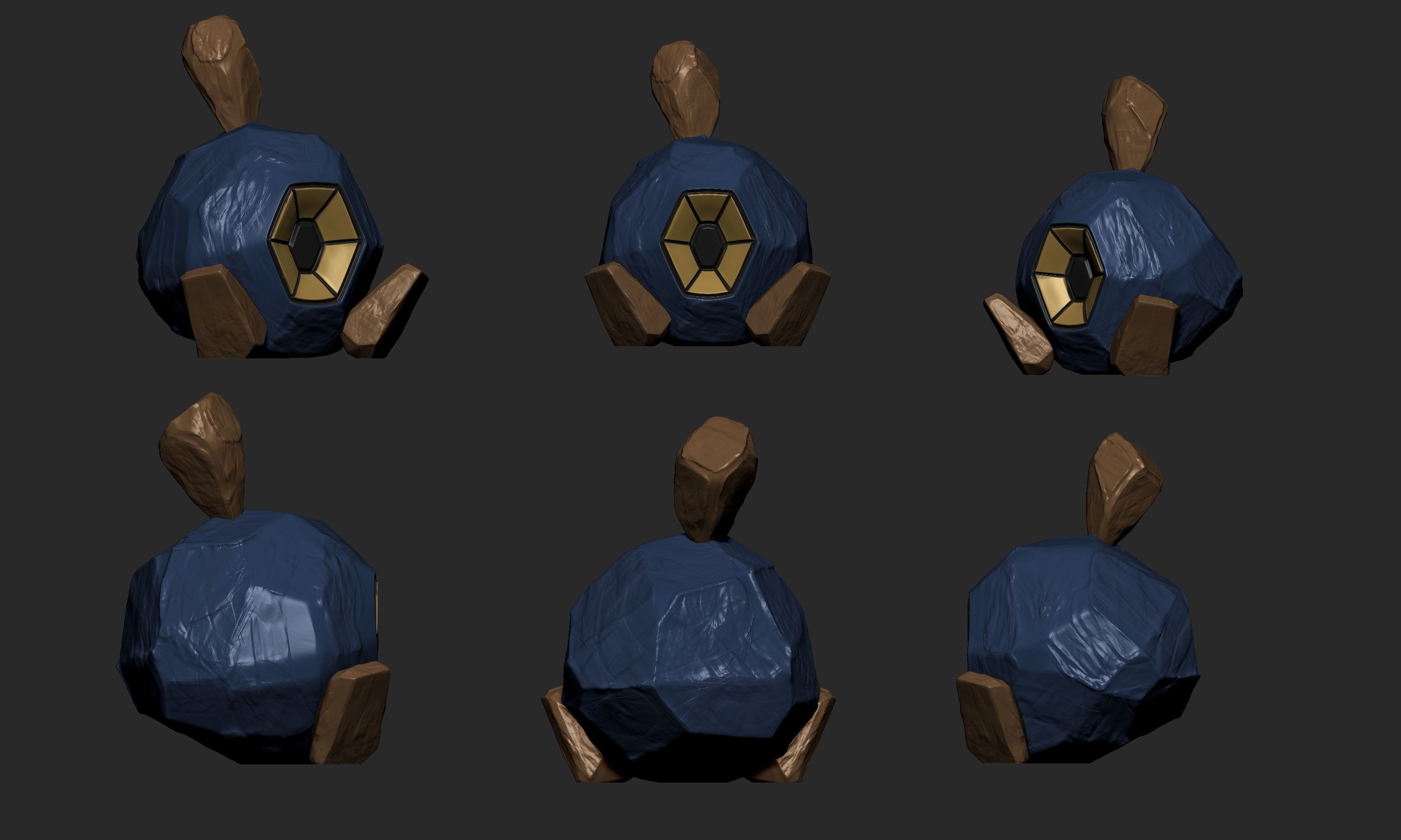 Pokemon - Roggenrola with 2 poses 3D model 3D printable | CGTrader