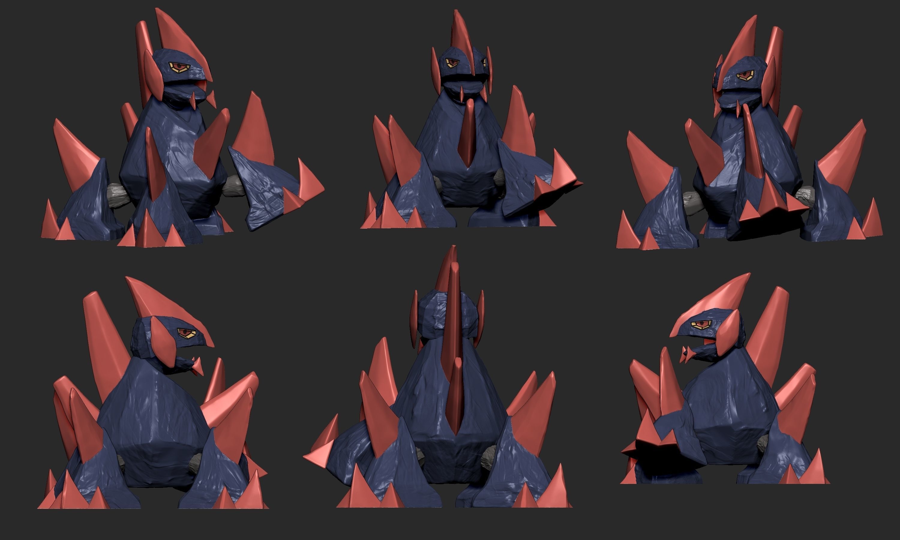 Pokemon - Gigalith with 2 poses 3D model 3D printable | CGTrader