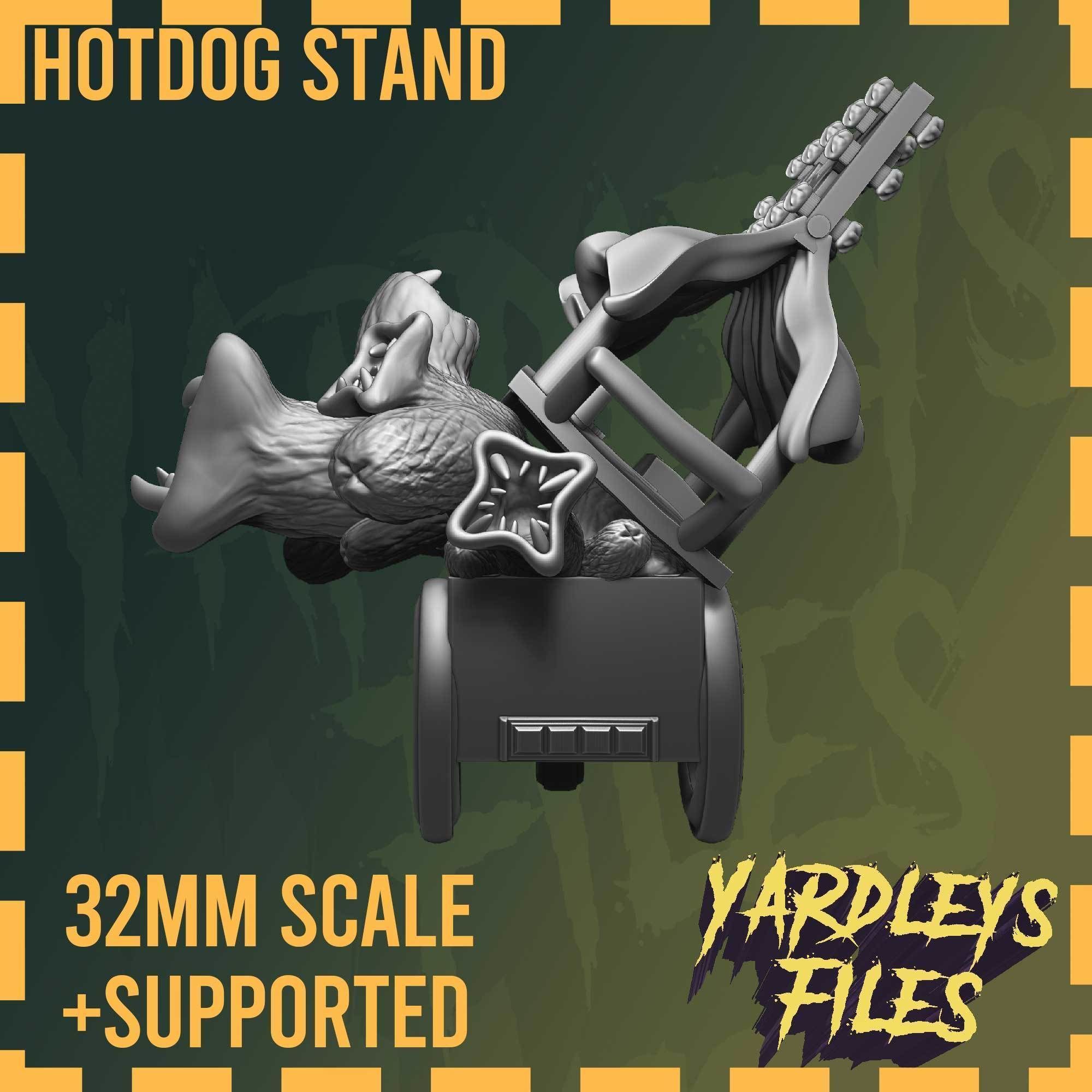 WIENER WONDERS Hot Dog Stand Mimic 32mm DnD 3D model 3D printable ...