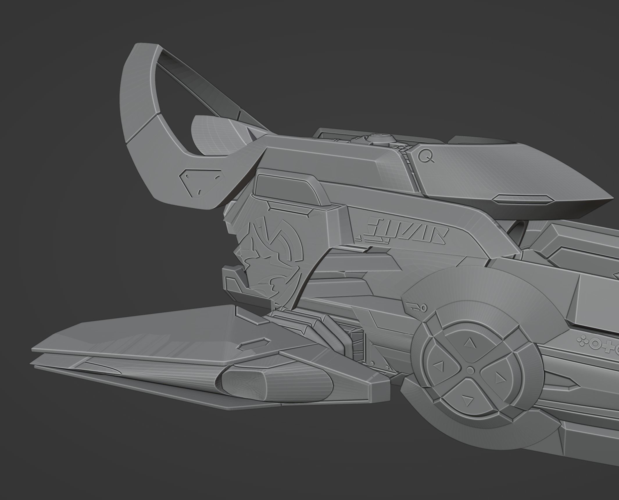 Silver Wolf Blaster - Honkai Star Rail - Silver Wolf Cosplay 3D model ...