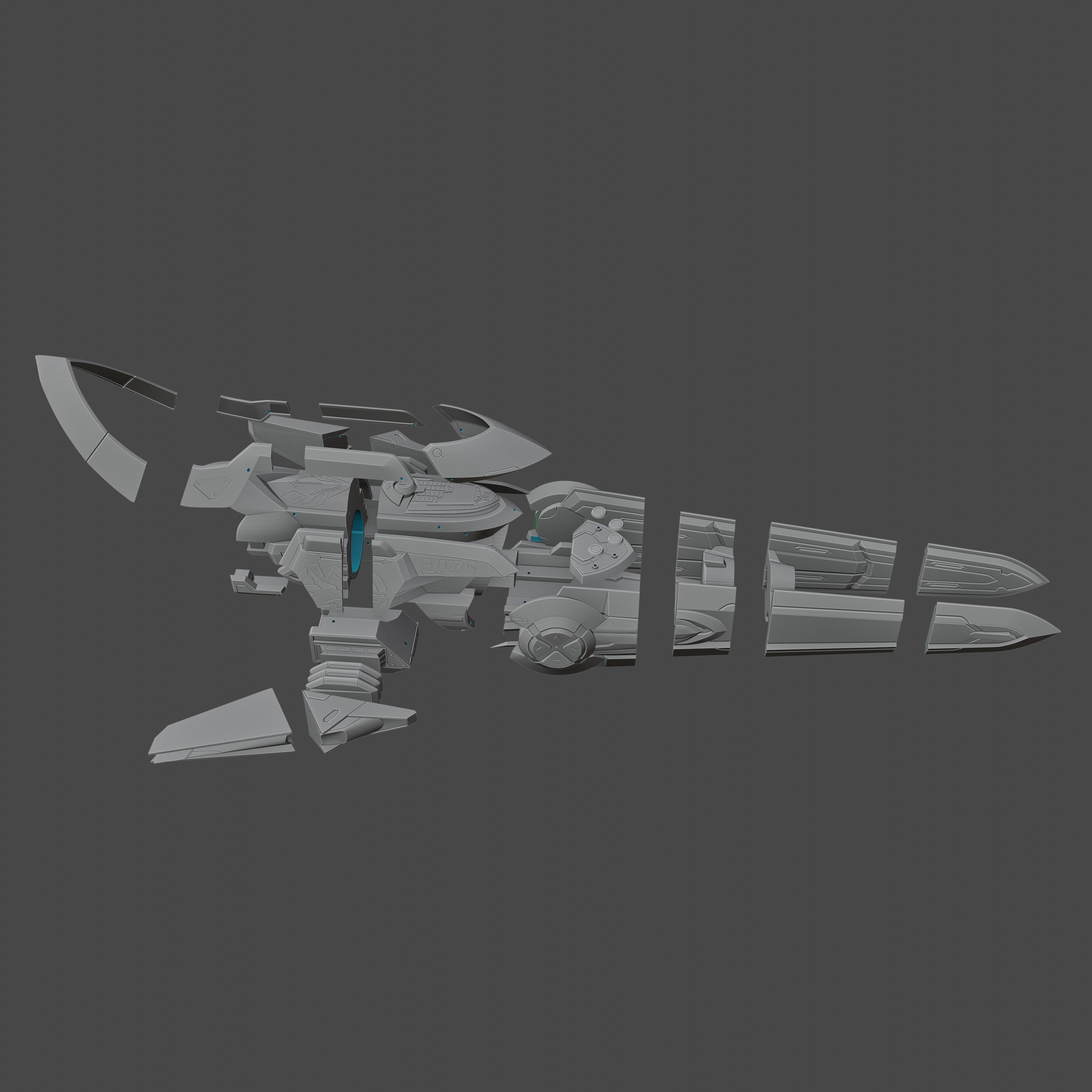 Silver Wolf Blaster - Honkai Star Rail - Silver Wolf Cosplay 3D model ...