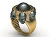 Robot Human Ring 3D model 3D printable | CGTrader