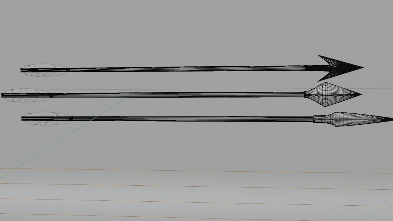 3D model Arrow Archery weapon-3d Model VR / AR / low-poly | CGTrader