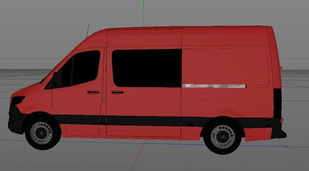 Van mercedes benz sprinter 3D model | CGTrader