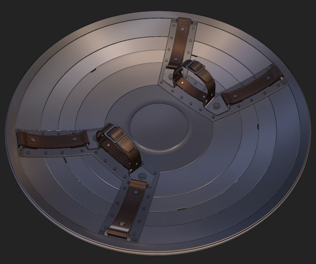 MCU Falcon Captain America Shield 3D model | CGTrader