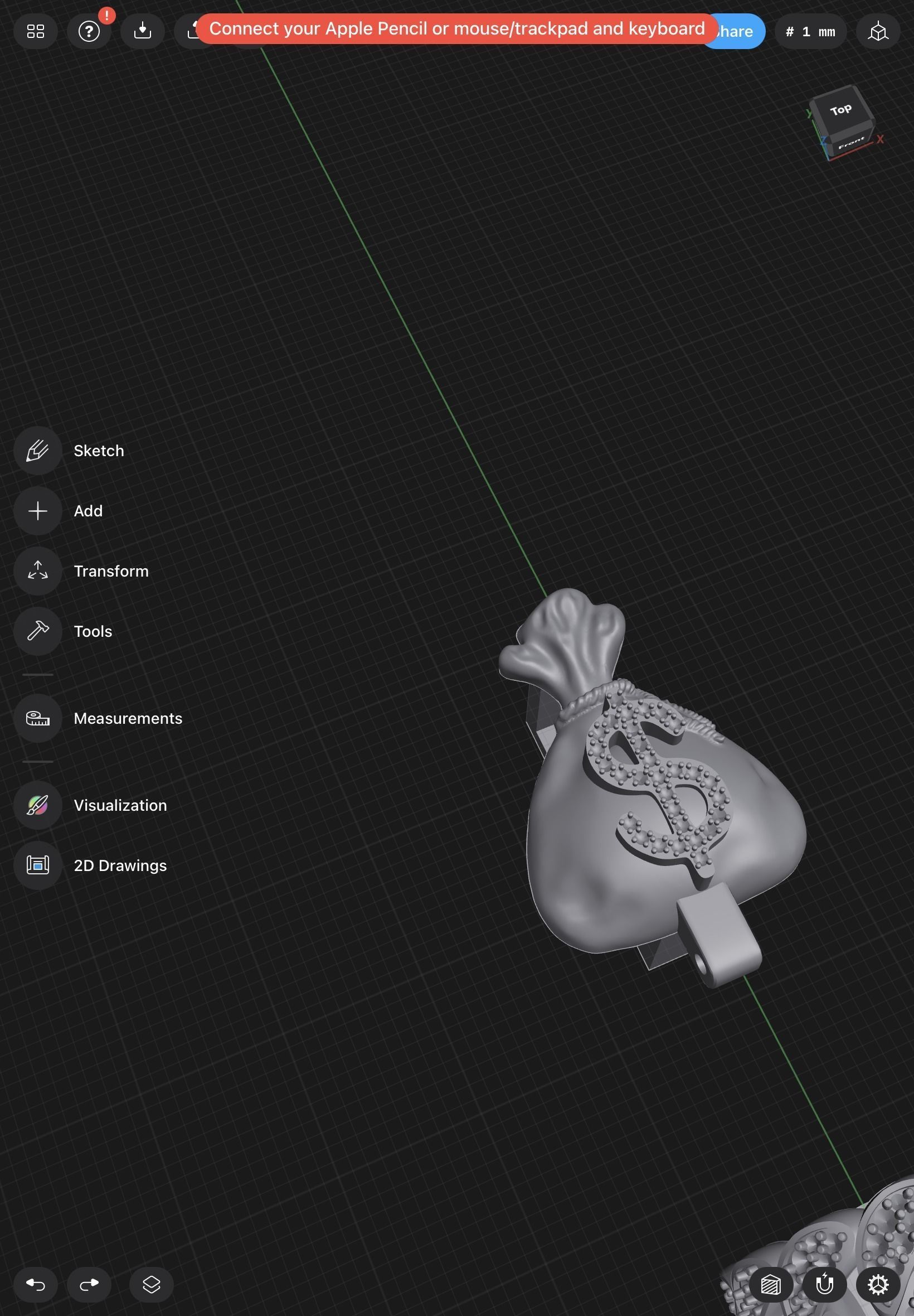 Money bag bail 3D model 3D printable | CGTrader