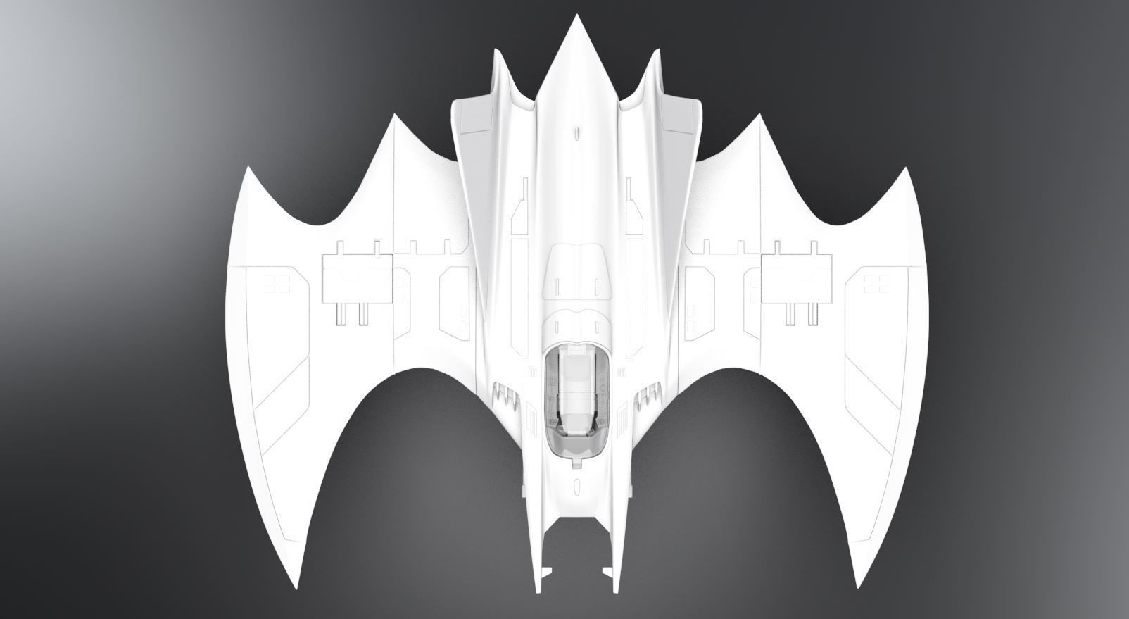 Batwing flash Scale Model 3D model 3D printable | CGTrader