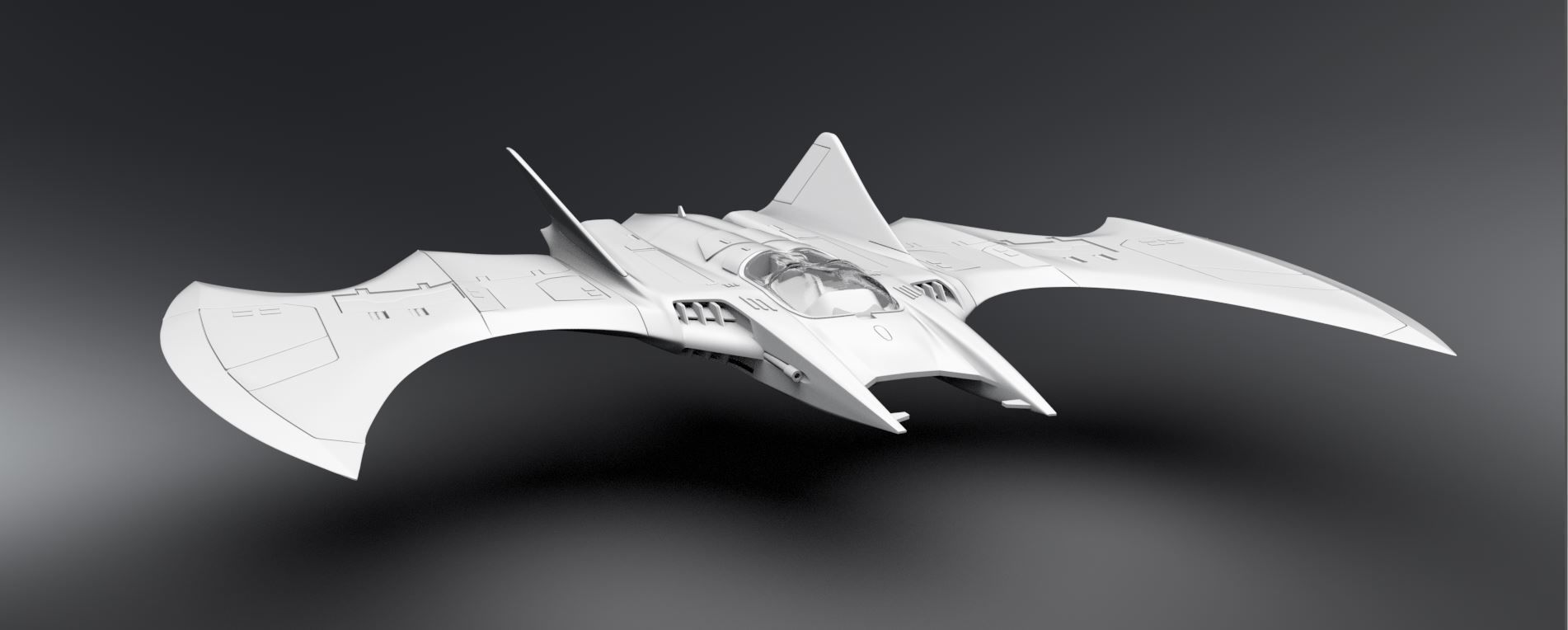 Batwing flash Scale Model 3D model 3D printable | CGTrader