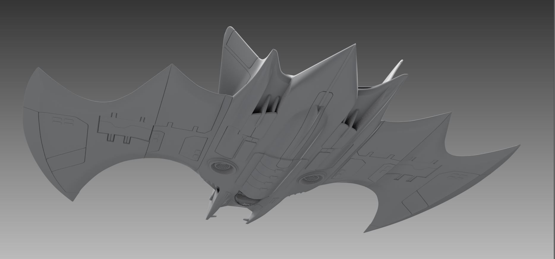 Batwing flash Scale Model 3D model 3D printable | CGTrader