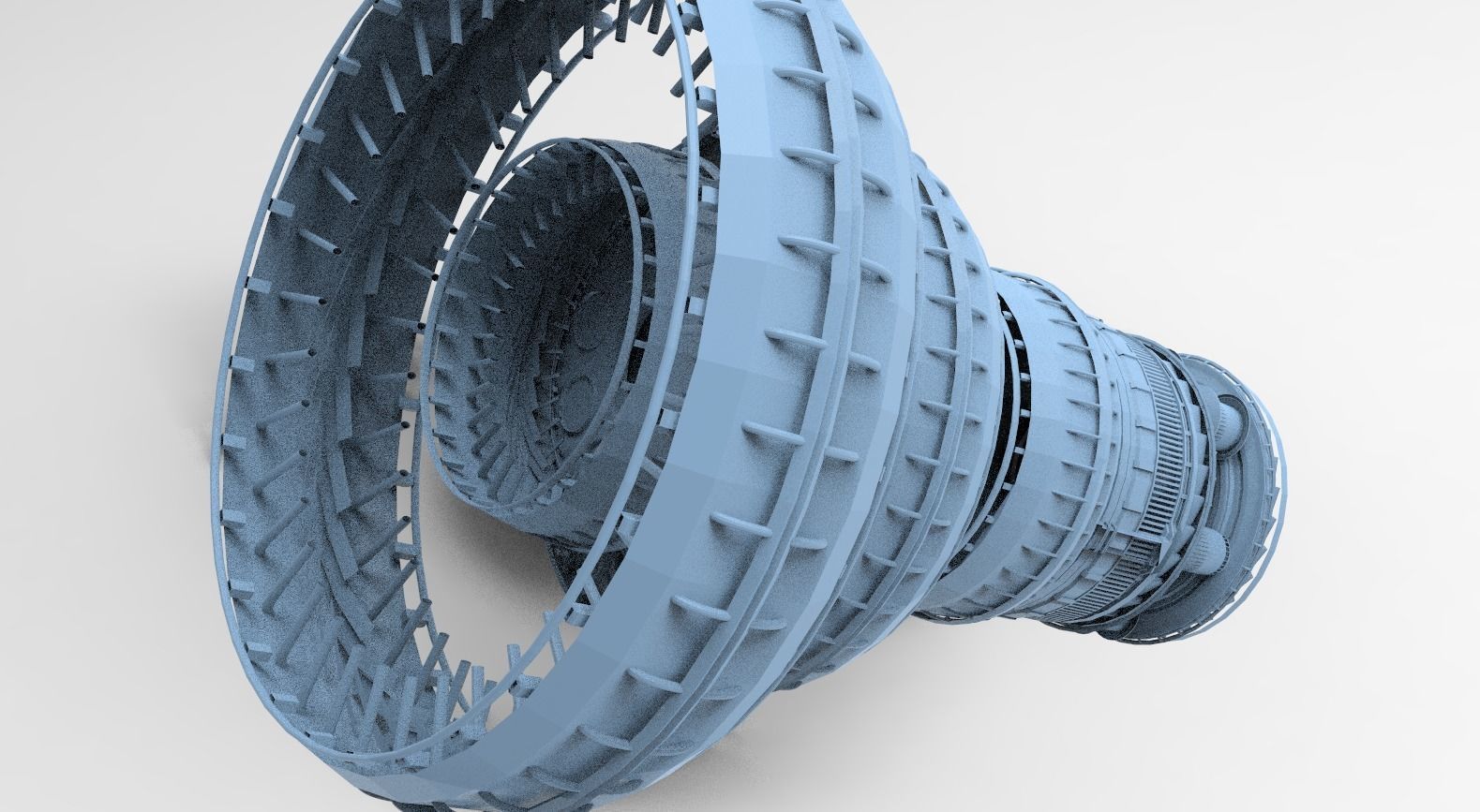 Sci Fi Fusion Gravity chamber array 3D model | CGTrader