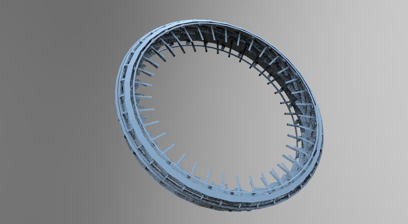 Sci Fi Gravity chamber wheel 3D model | CGTrader