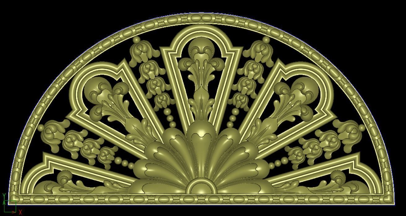 Classic decor 3D CNC print model 01 3D print model 04 3D model 3D ...