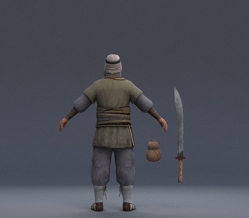 3D model Ancient Asians people VR / AR / low-poly | CGTrader