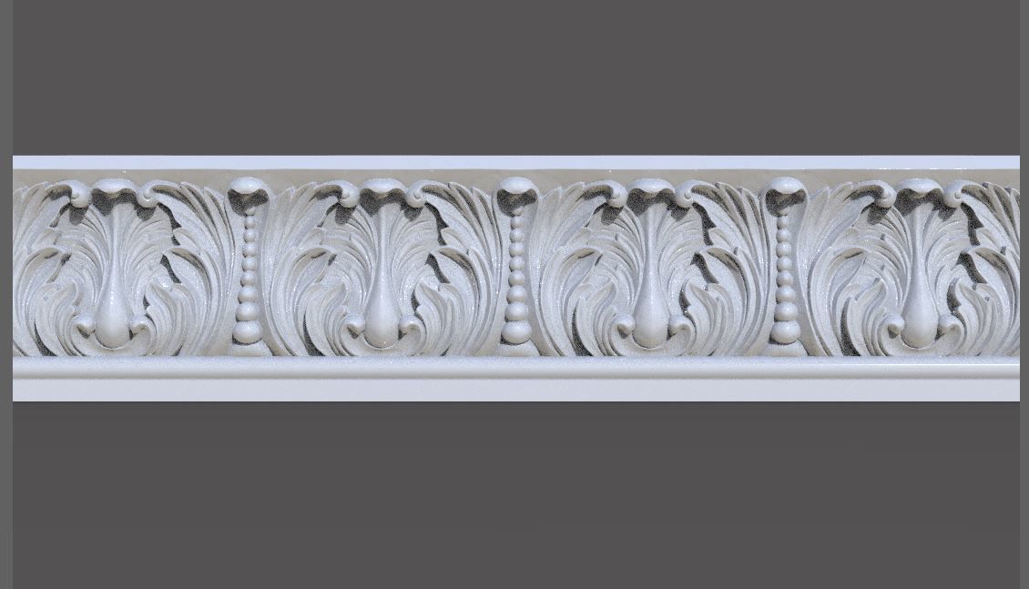 Moulding 3D CNC print model 01 3D print model 02 3D model 3D printable ...