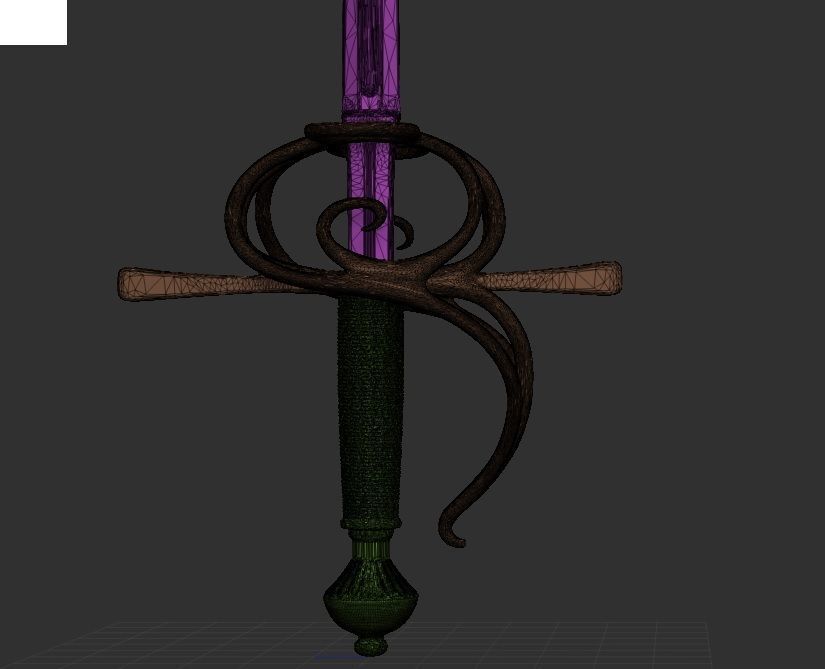 Rapier Highpoly model for 3d printing 3D model 3D printable | CGTrader