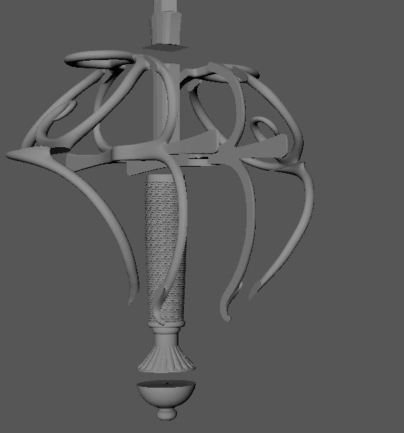 Rapier Highpoly model for 3d printing 3D model 3D printable | CGTrader