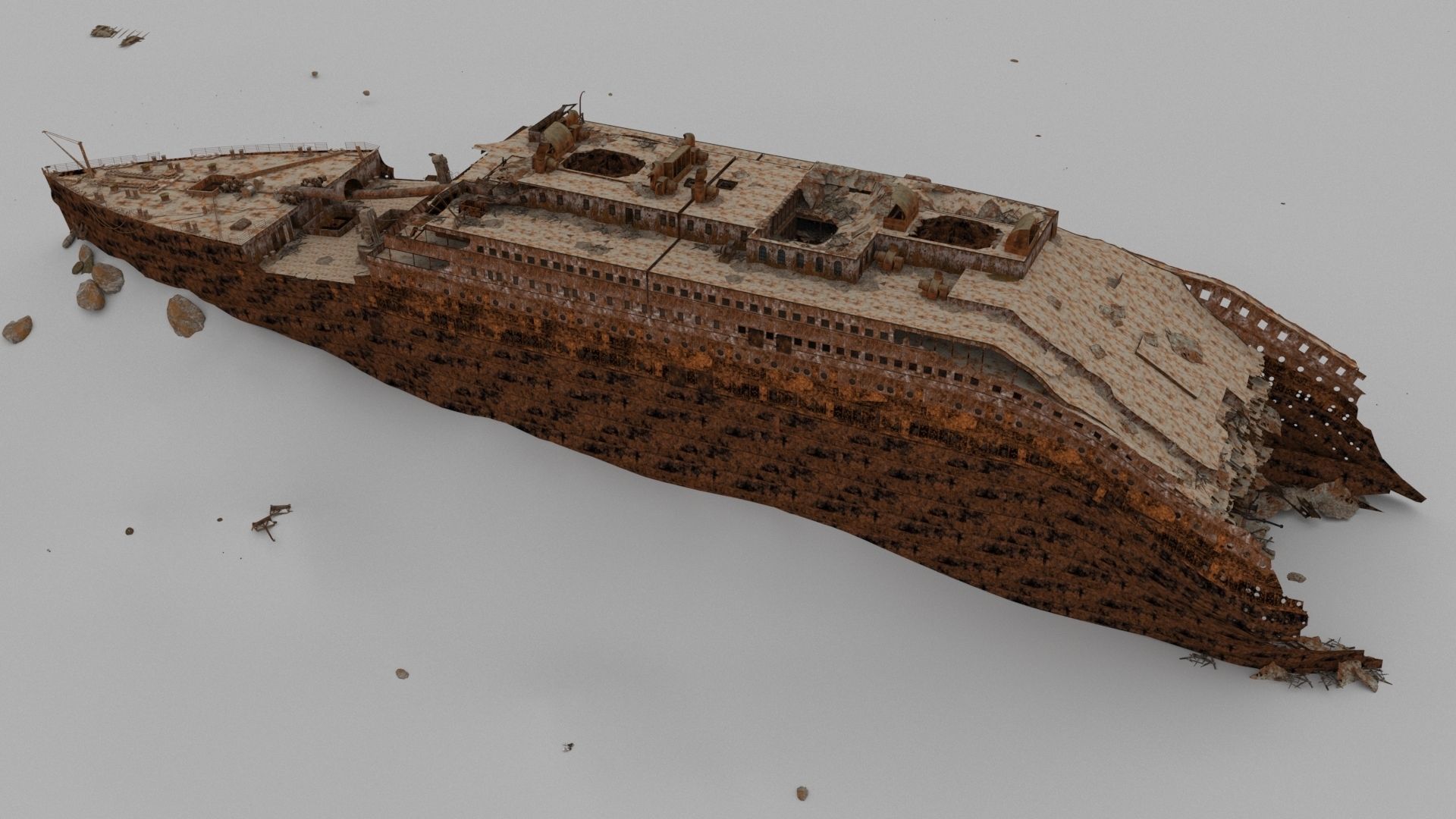 3D model The bow of the Titanic VR / AR / low-poly | CGTrader