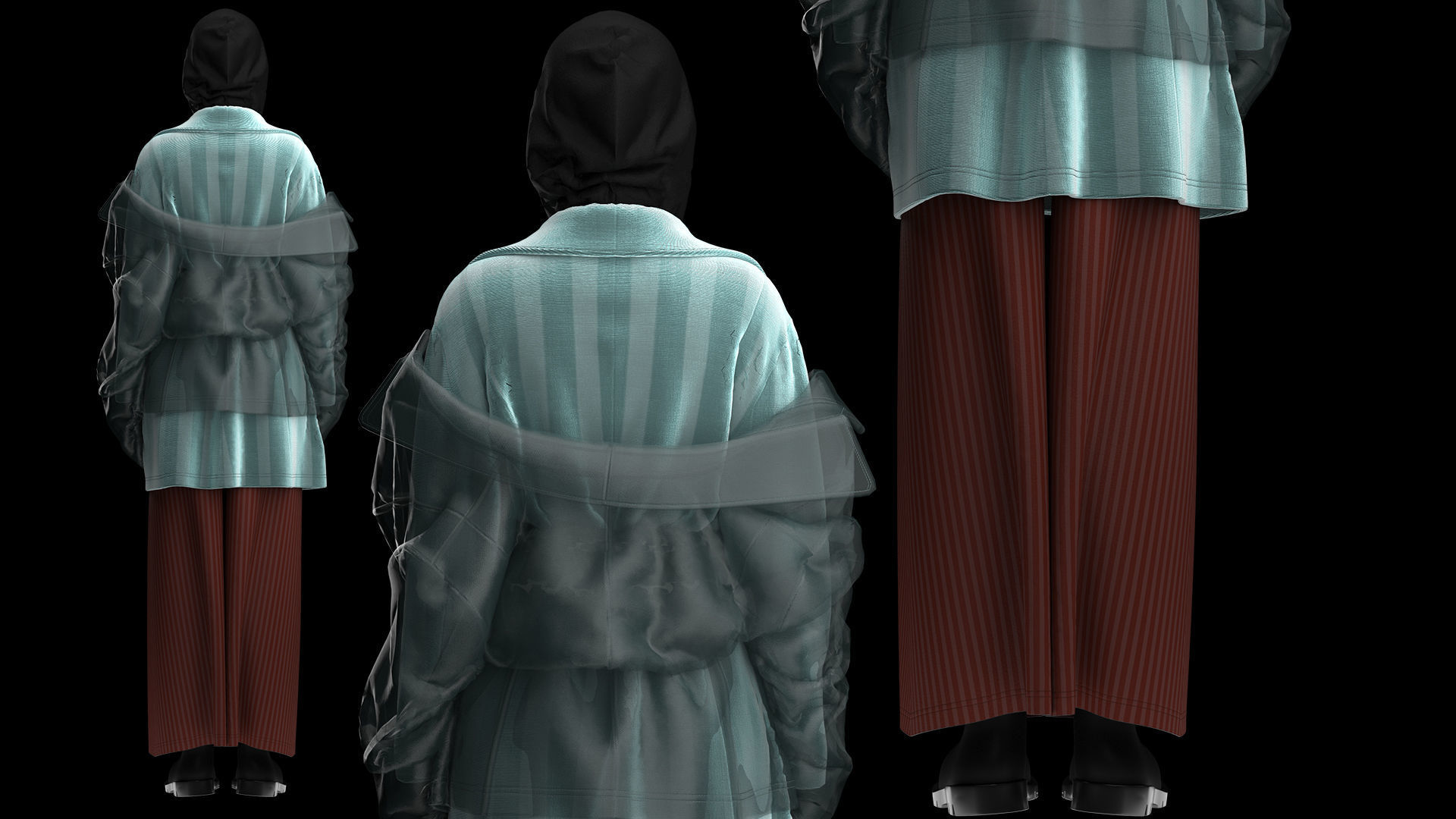 Multilayered Coat Look Fitted to Gen8 Body Mesh 3D model | CGTrader