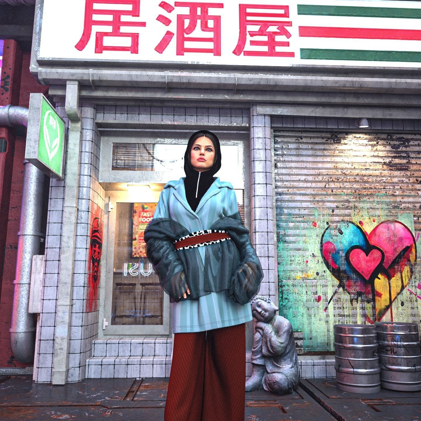 Multilayered Coat Look Fitted to Gen8 Body Mesh 3D model | CGTrader