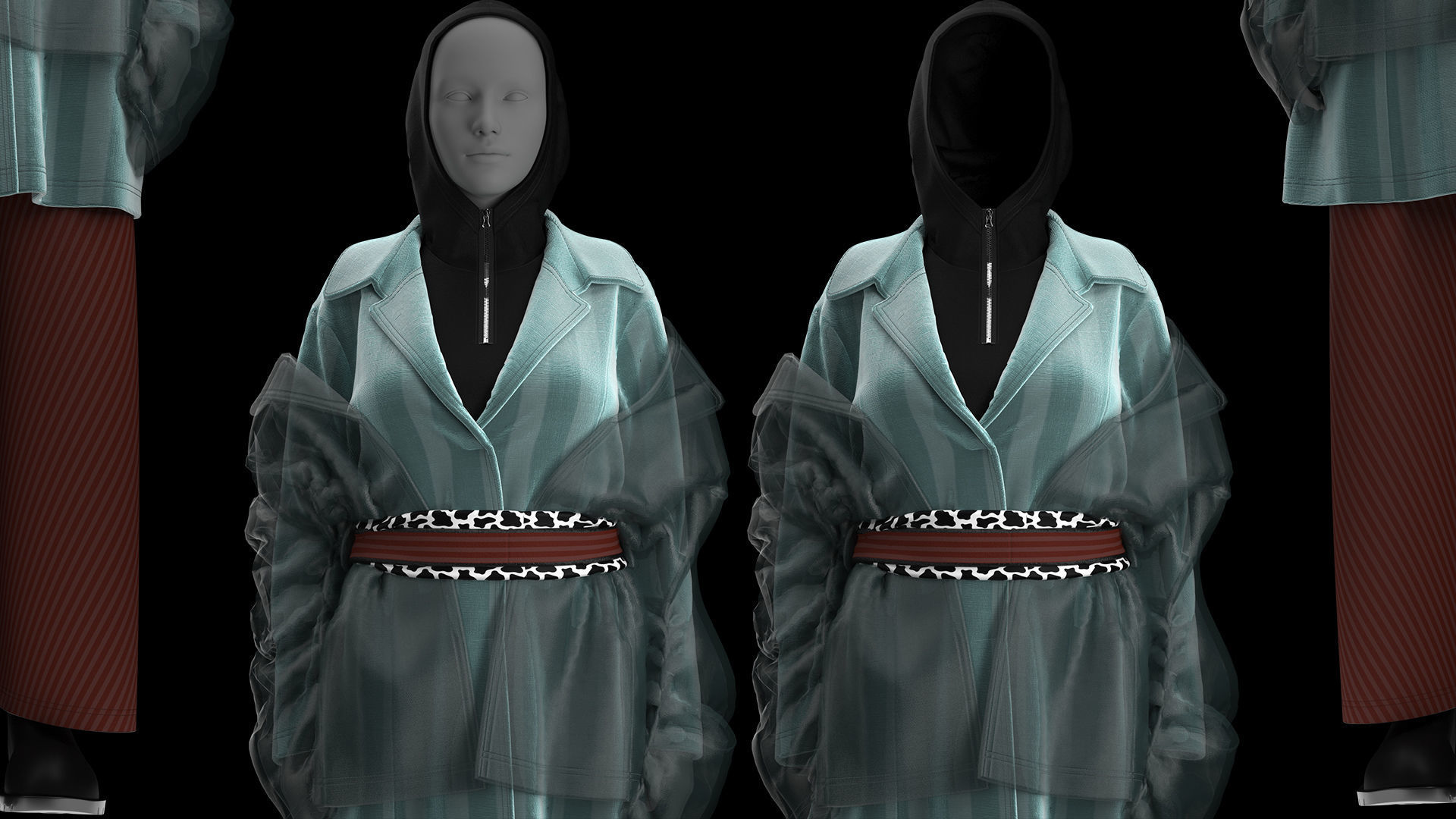 Multilayered Coat Look Fitted to Gen8 Body Mesh 3D model | CGTrader
