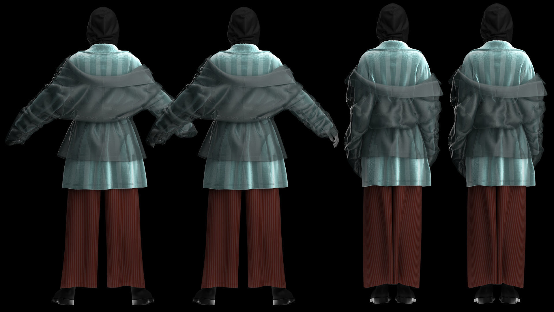 Multilayered Coat Look Fitted to Gen8 Body Mesh 3D model | CGTrader