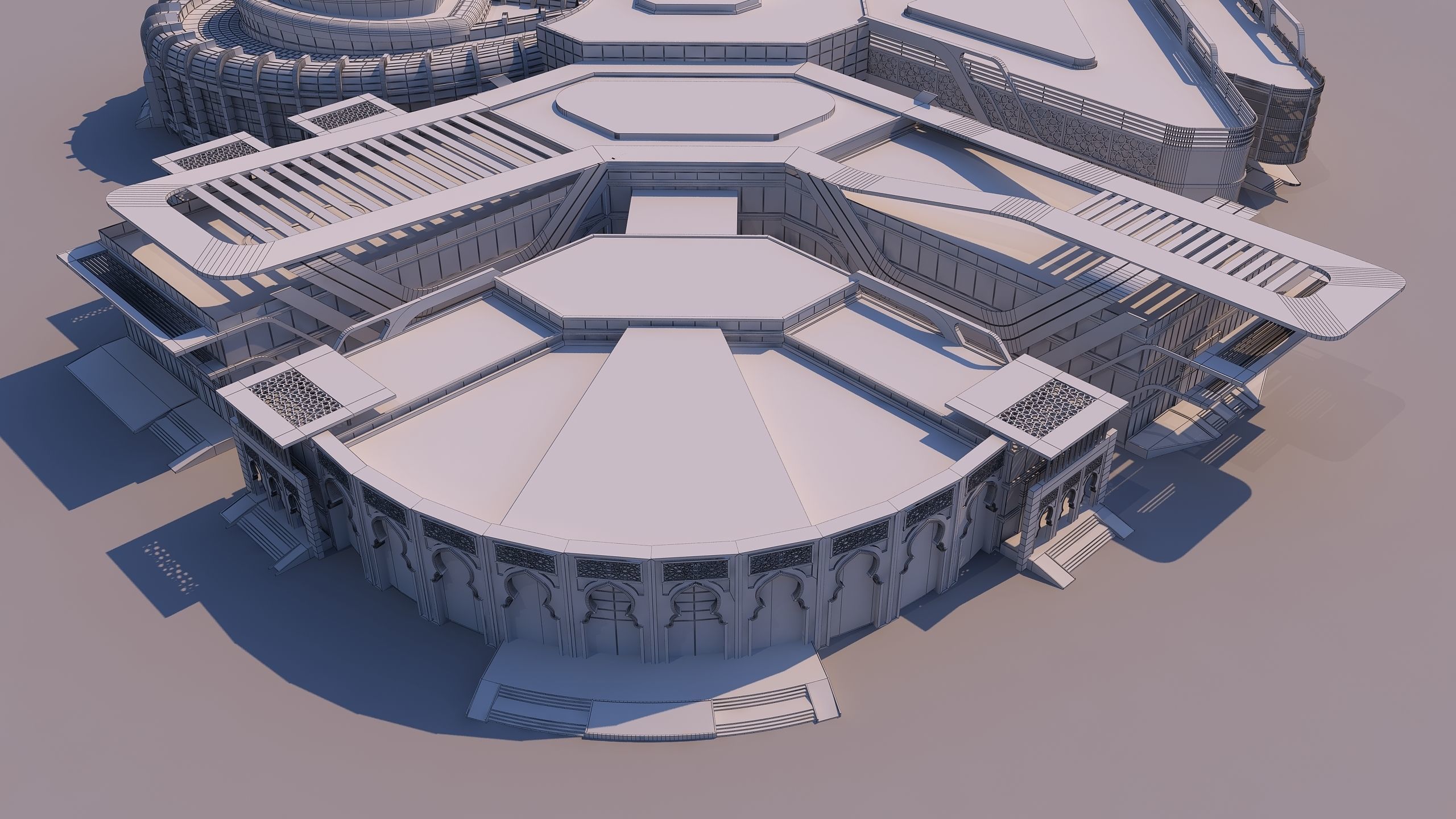 0188 - Culture Center Building 3D model | CGTrader