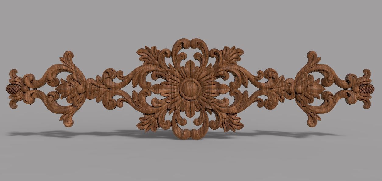 Furniture wood carving file stl for 3D print model 2256W 3D model 3D ...
