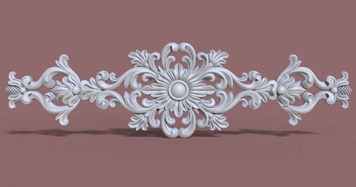 Furniture wood carving file stl for 3D print model 2256W 3D model 3D ...