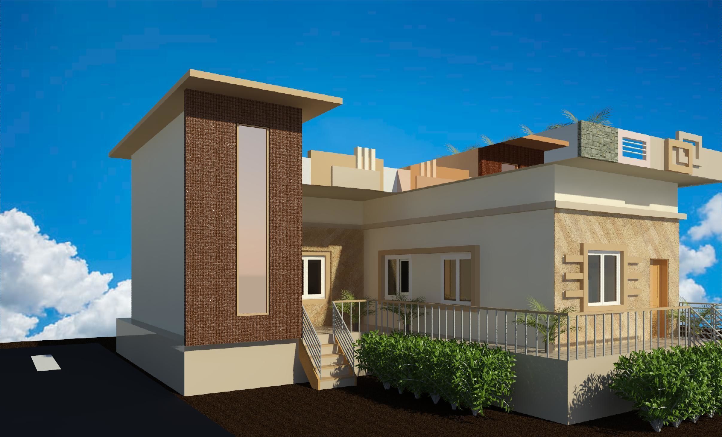 L-Shape Building Model 3D model 3D printable | CGTrader