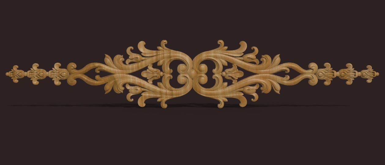 Furniture wood carving file stl for 3D print model K88 3D model 3D ...