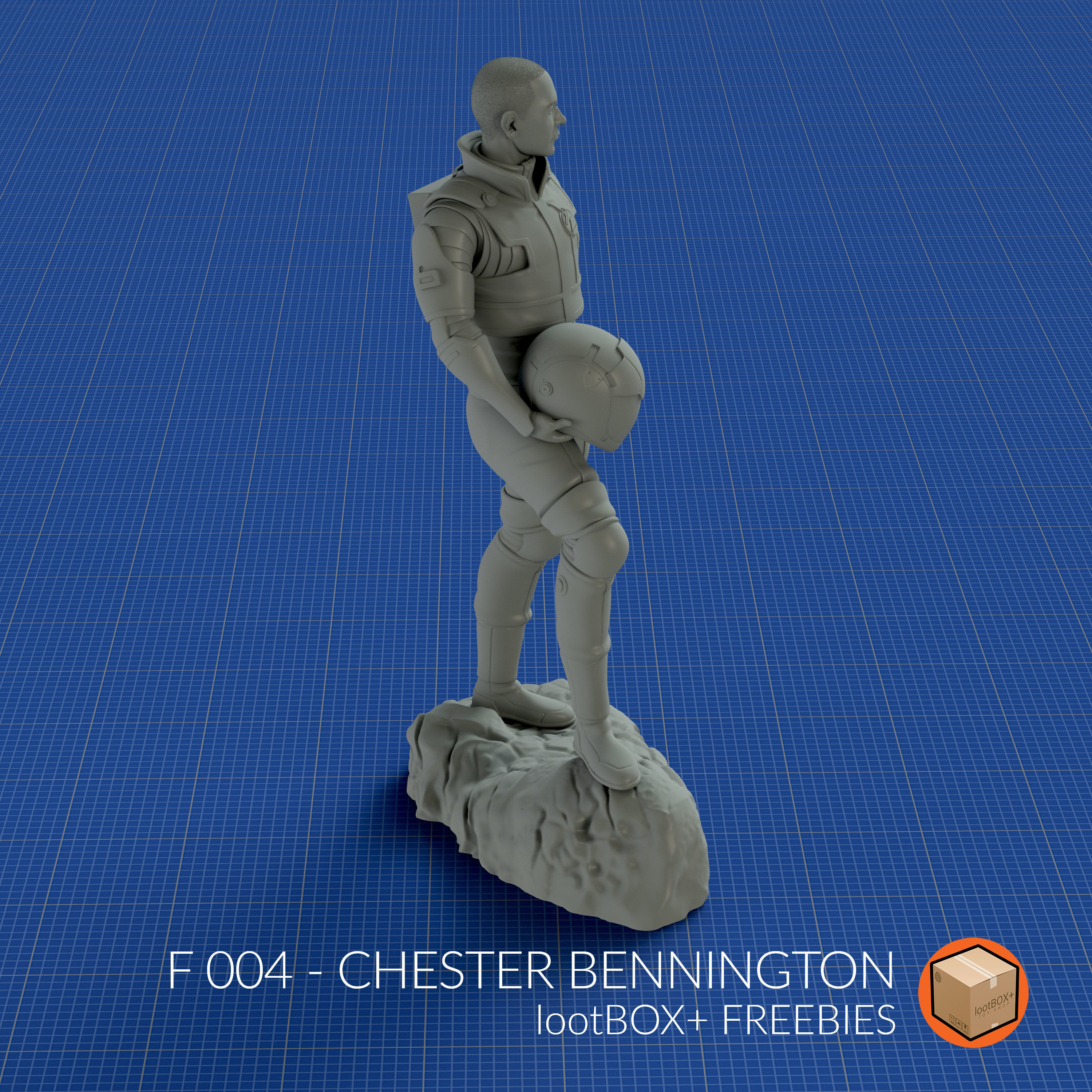 F 004 - CHESTER BENNINGTON AS BANAGHER LINKS free 3D model 3D printable ...