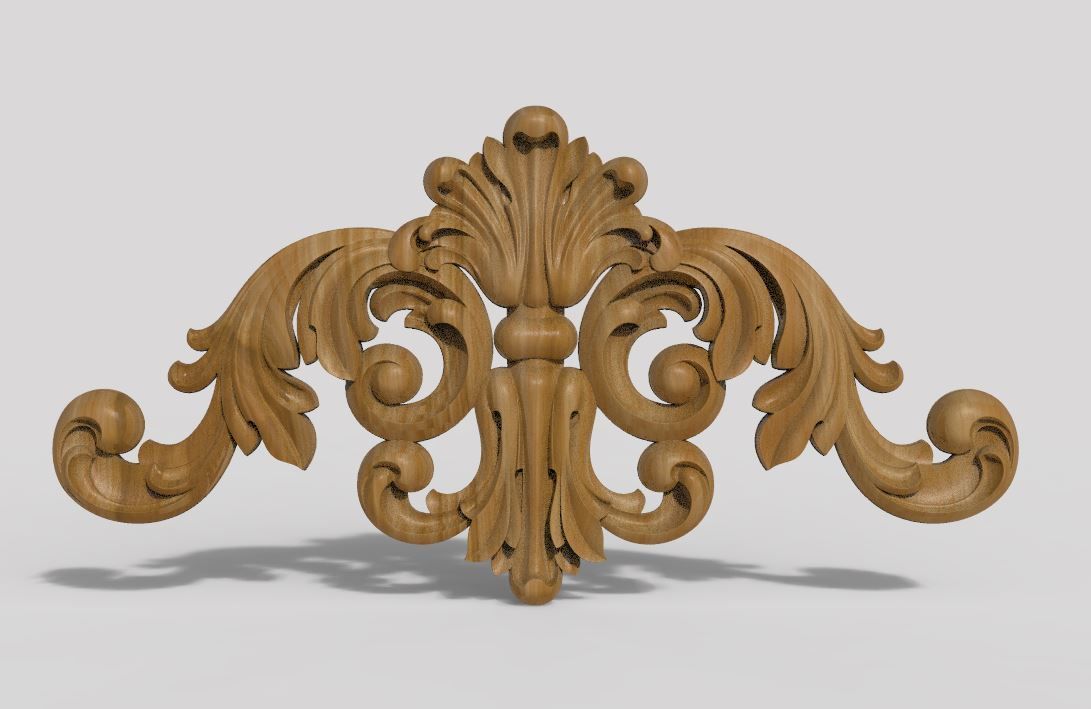 Furniture wood carving file stl for 3D print model BR36 3D model 3D ...