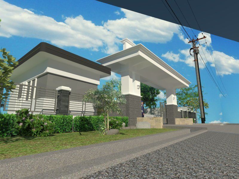 the high school gate 3D model 3D printable | CGTrader