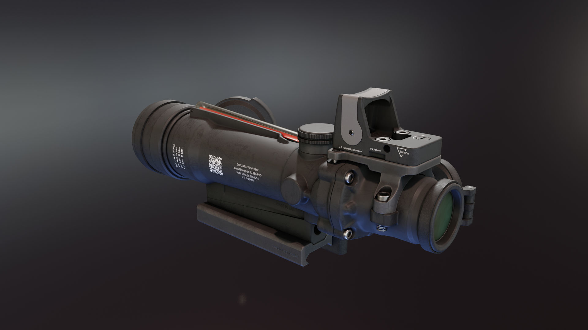 3D model Trijicon TA11SDO VR / AR / low-poly | CGTrader