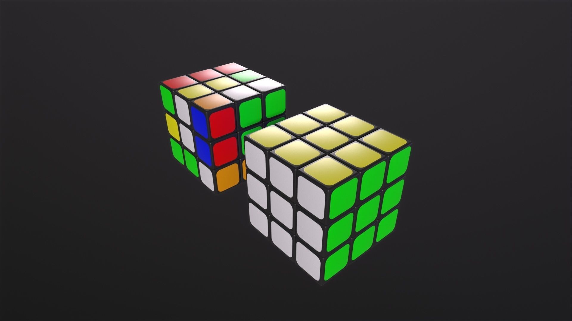 3D model Rubik Cube 3D Model VR / AR / low-poly | CGTrader