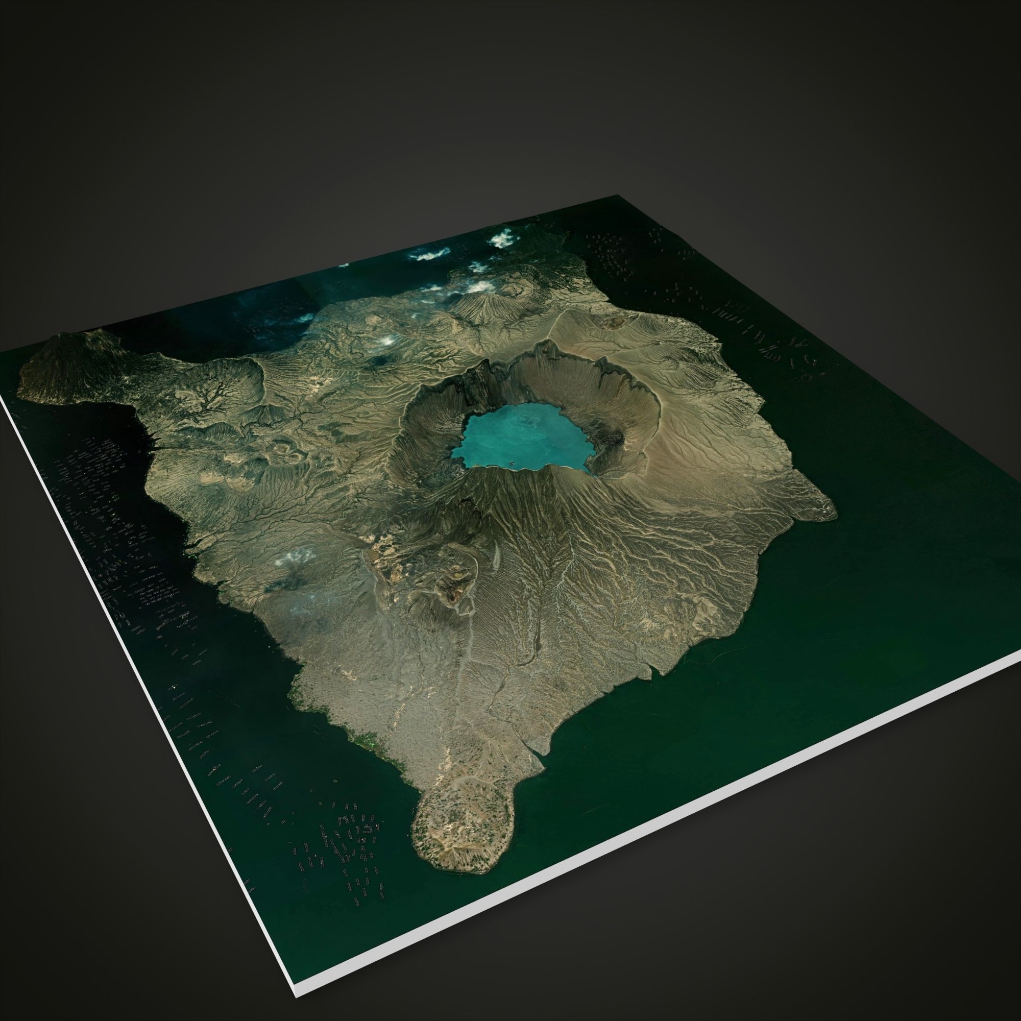 Mountain landscape Taal Volcano 3D model | CGTrader