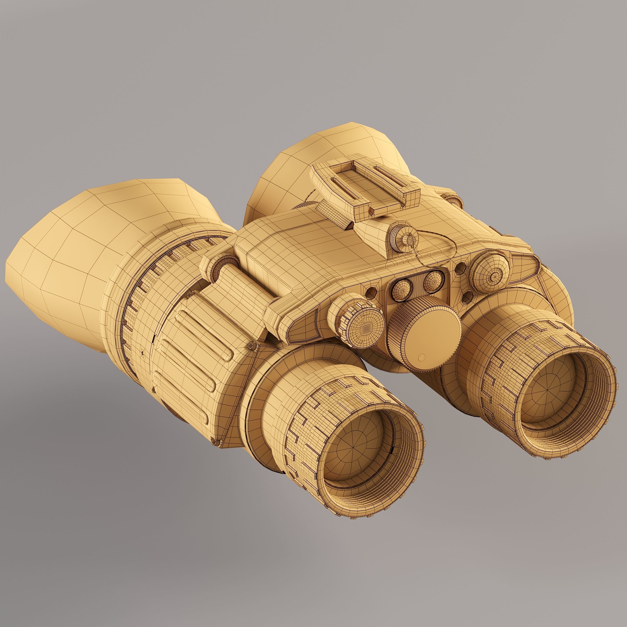 3D model GSCI Tactical Dual Tube Night Vision Goggles VR / AR / low ...