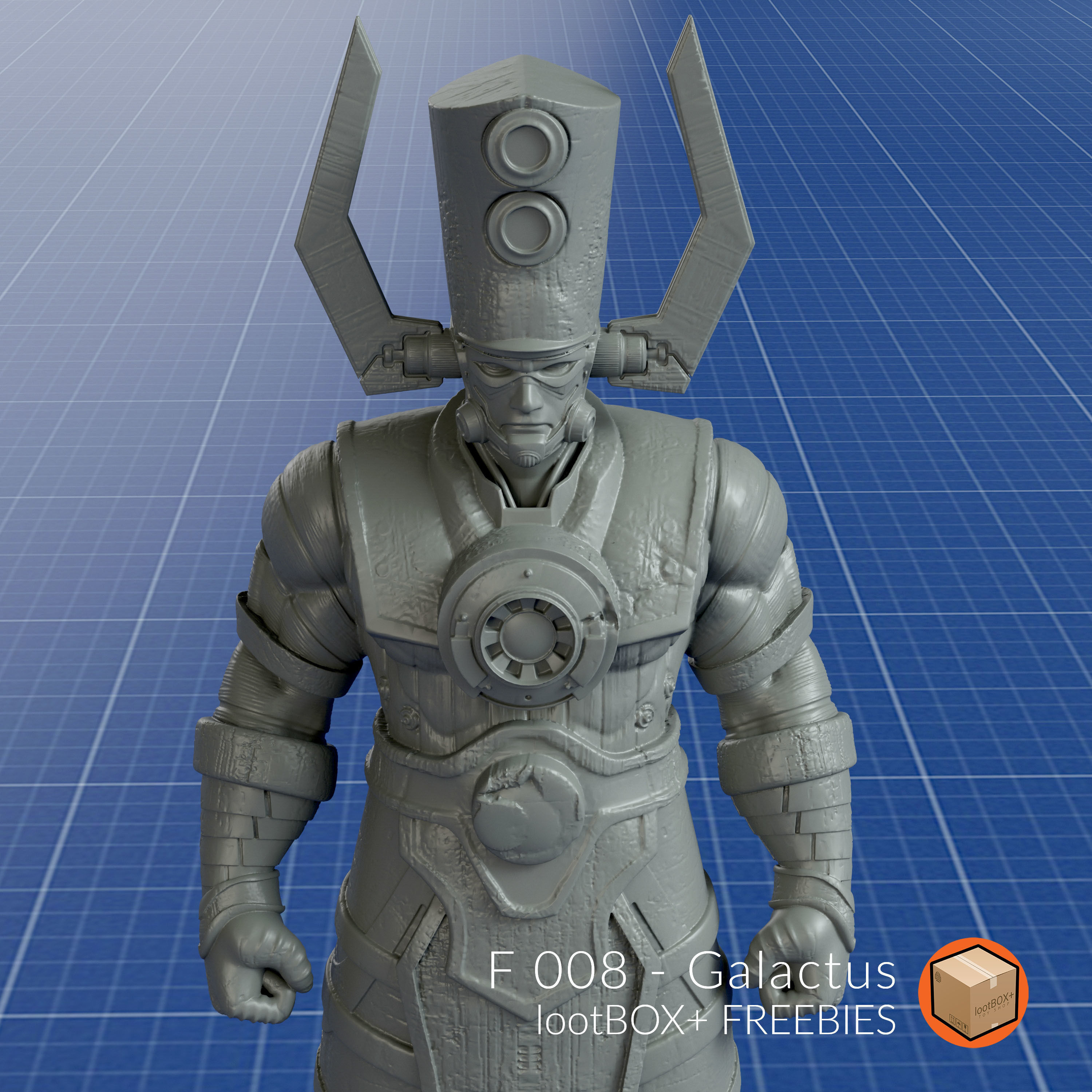 F 008 - GALACTUS free 3D model 3D printable | CGTrader