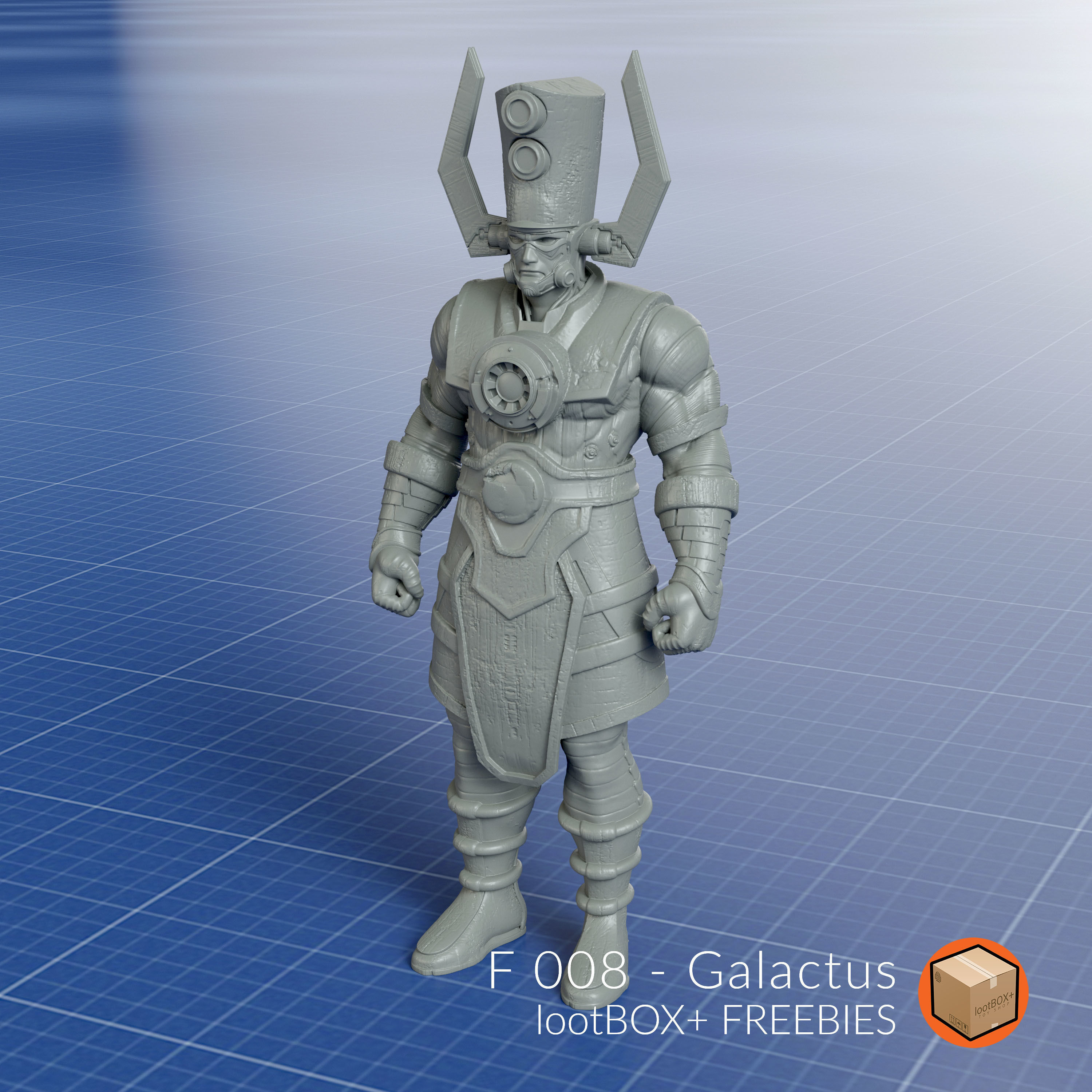 F 008 - GALACTUS free 3D model 3D printable | CGTrader