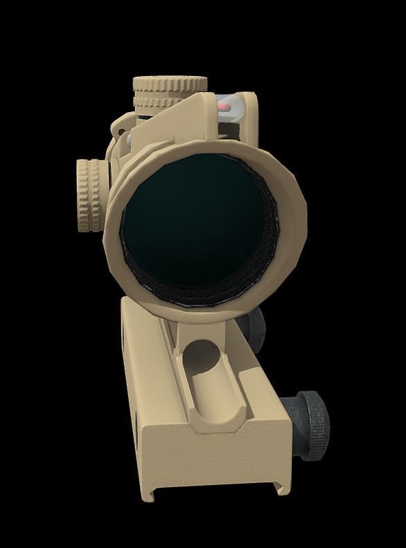 3D model ACOG 4x32 Gun parts VR / AR / low-poly | CGTrader
