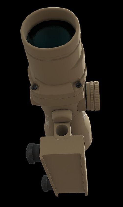 3D model ACOG 4x32 Gun parts VR / AR / low-poly | CGTrader