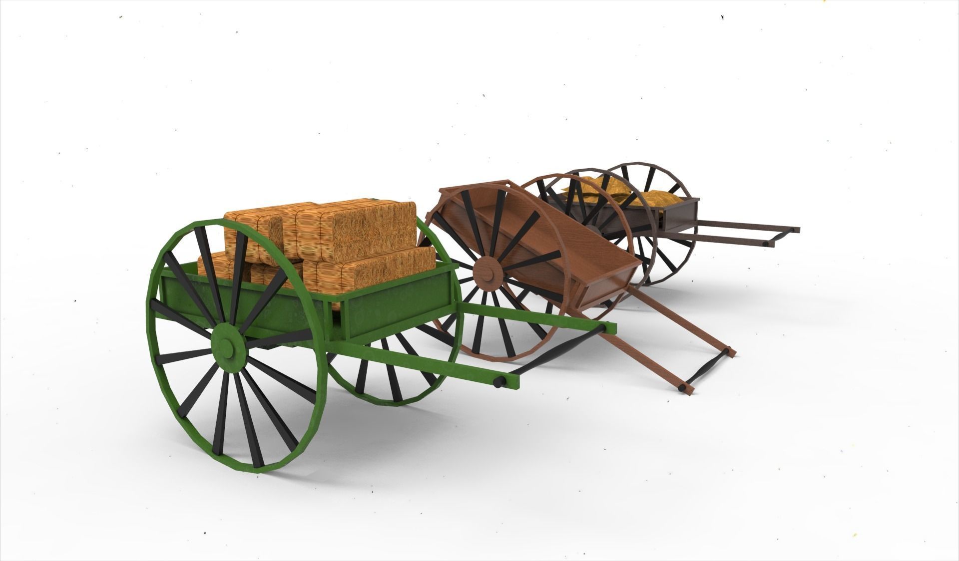 Farm cart 3D model | CGTrader