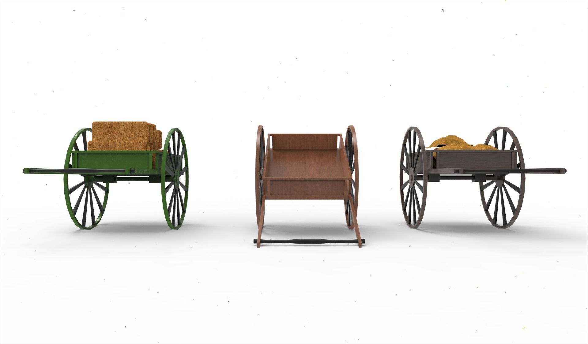 Farm cart 3D model | CGTrader