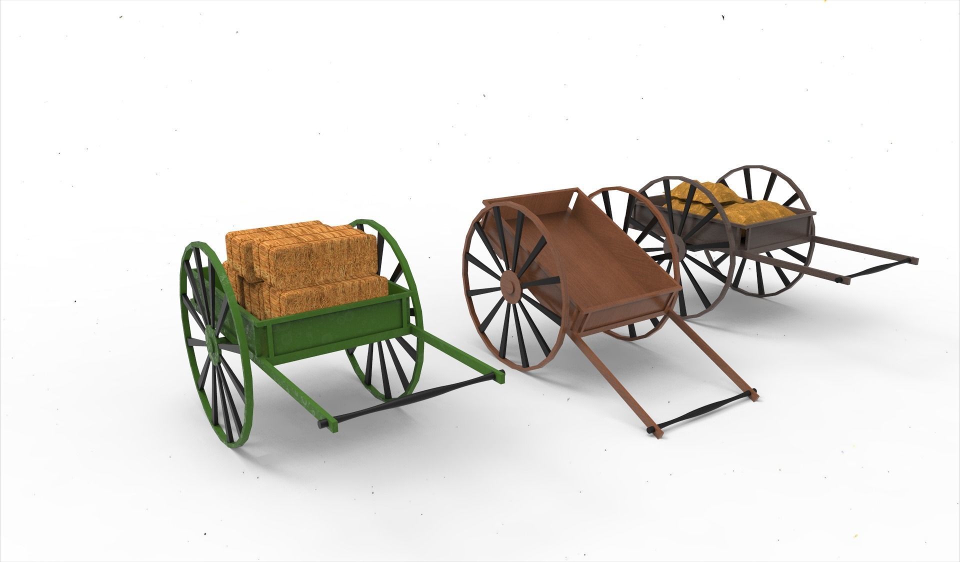 Farm cart 3D model | CGTrader