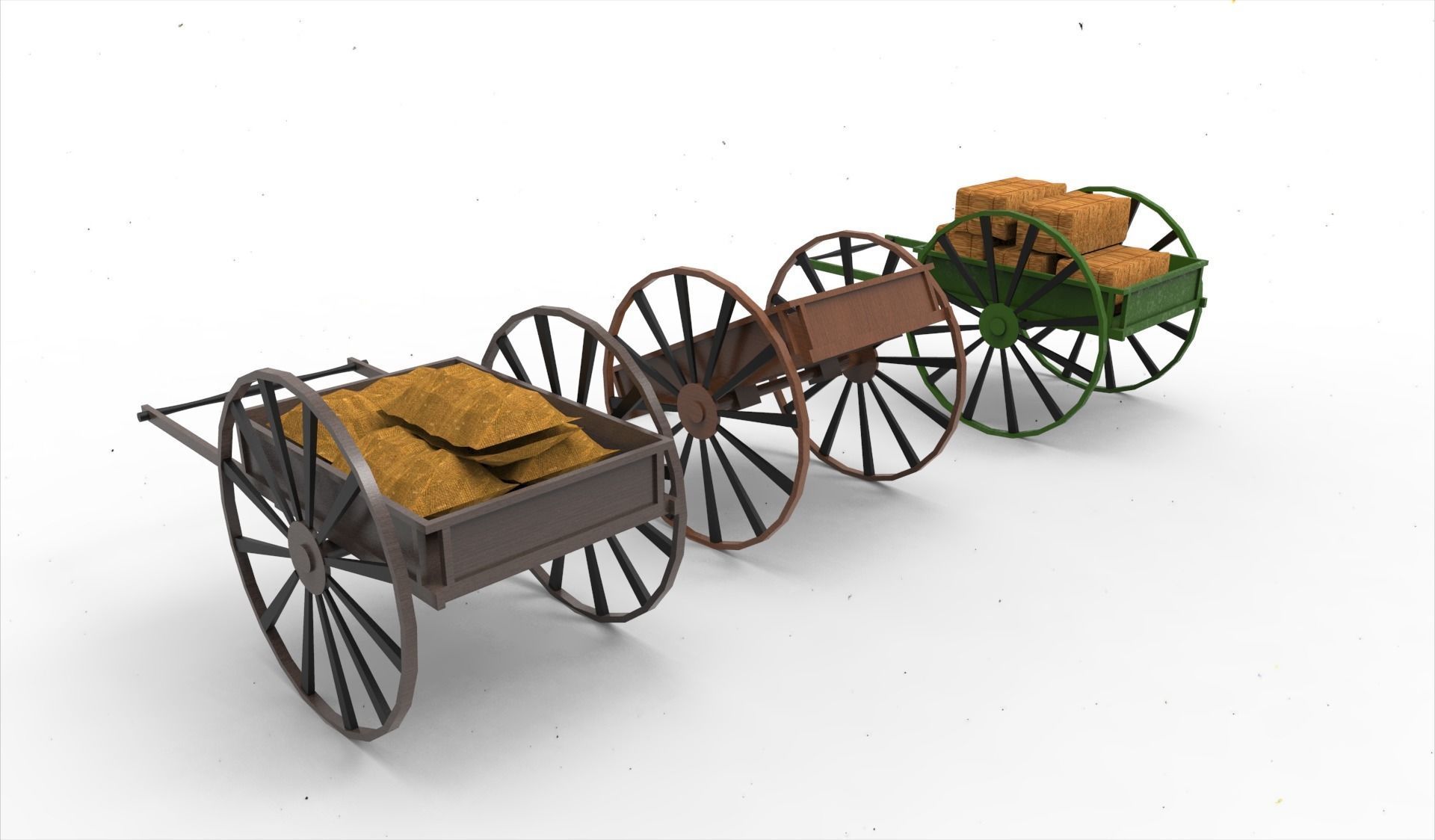 Farm cart 3D model | CGTrader