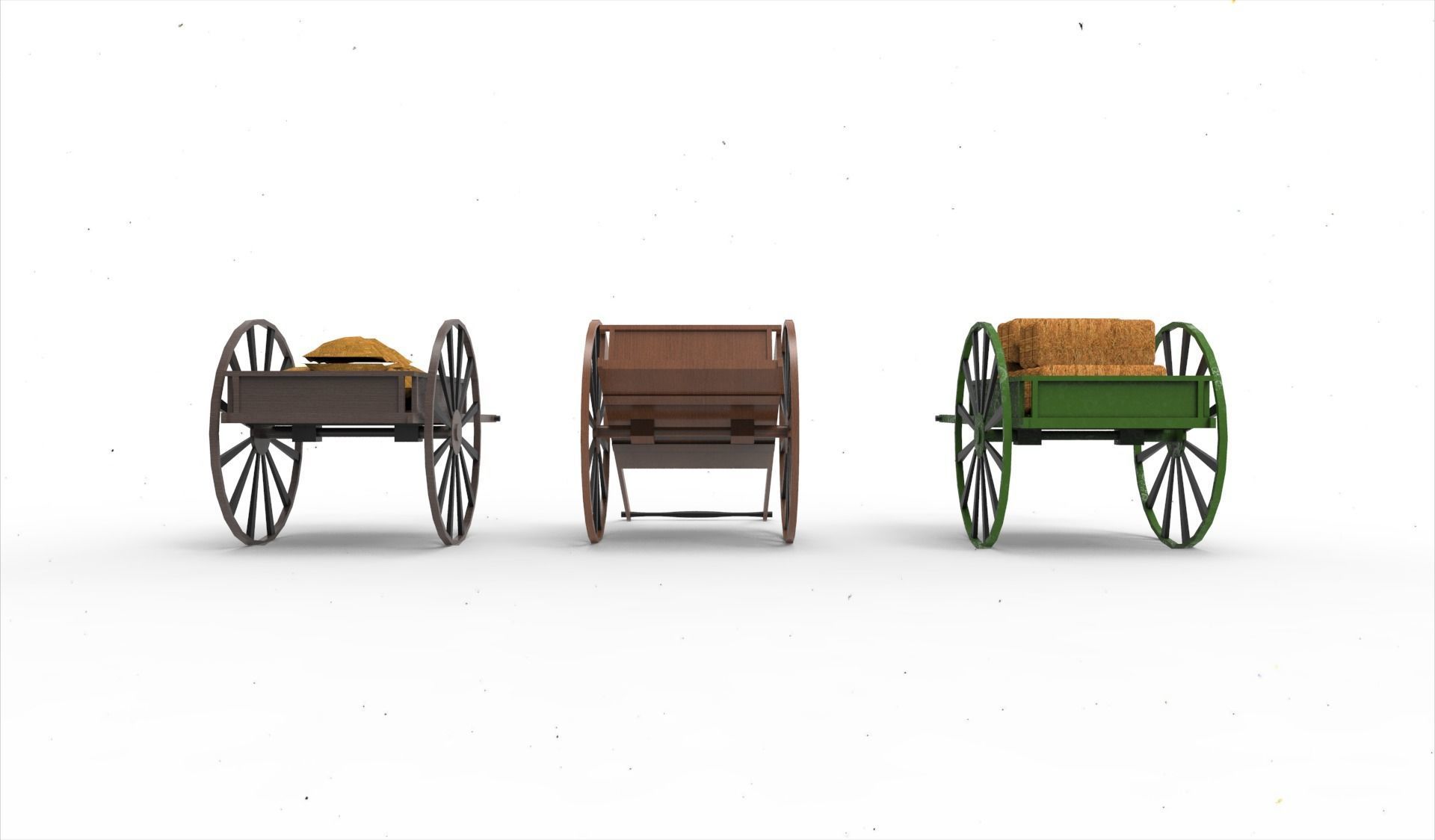 Farm cart 3D model | CGTrader