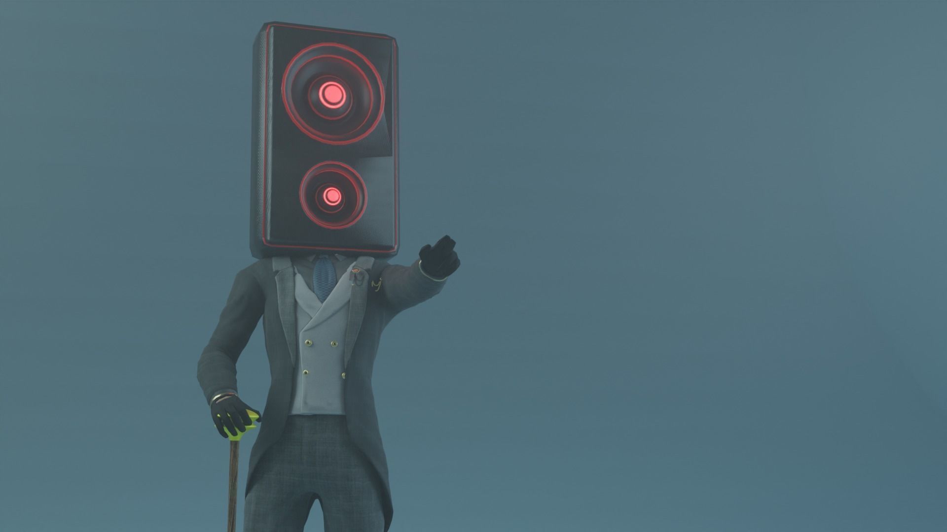 Skibidi toilet fancy speaker man 3D model rigged | CGTrader