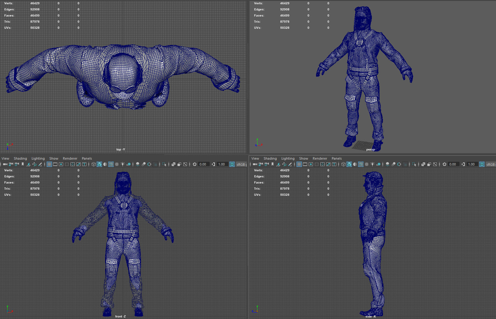 3D model WORLD WAR II PILOT VR / AR / low-poly | CGTrader